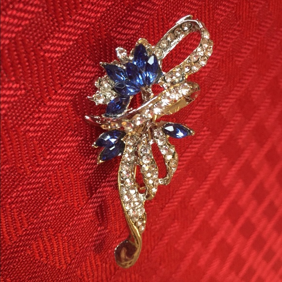 Jewelry | New Brooch Sapphire Pin | Poshmark